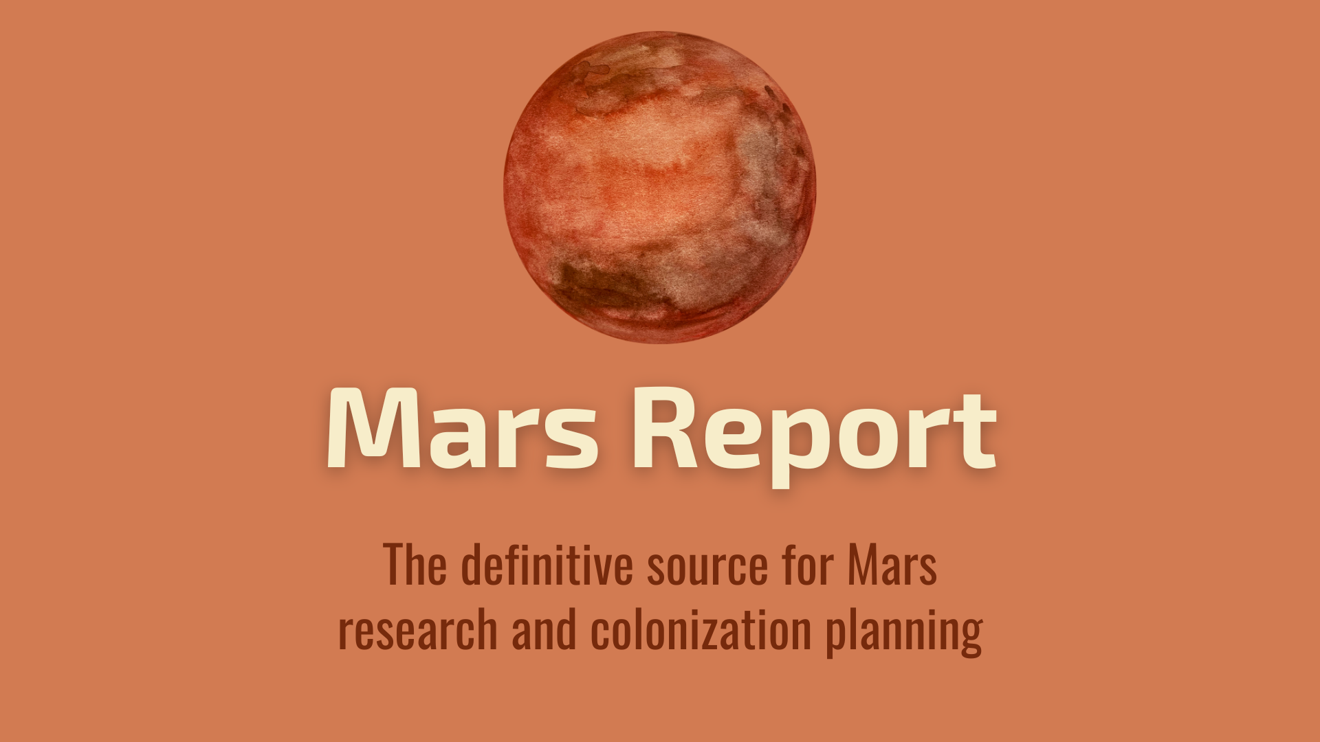 Mars Report - Home